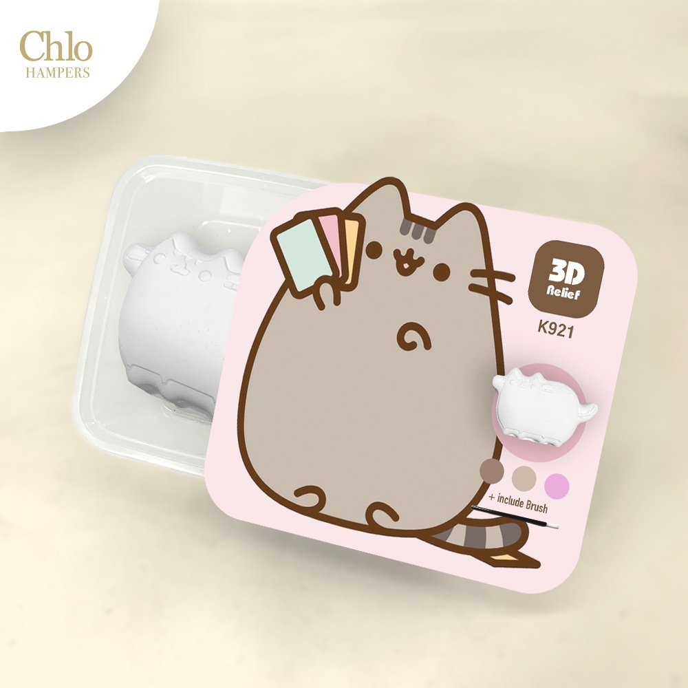 K921 Pusheen Cat - Birthday Souvenir Children's Toy Painting Kit Gypsum ...