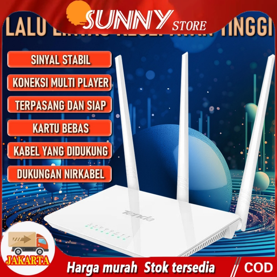 Tenda F3 Wireless Router 300Mbps 3 Antennas/High speed WiFi smart ...
