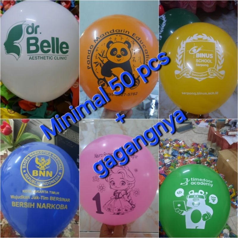 MINIMAL Custom balloons minimum 50 pcs | Shopee Philippines