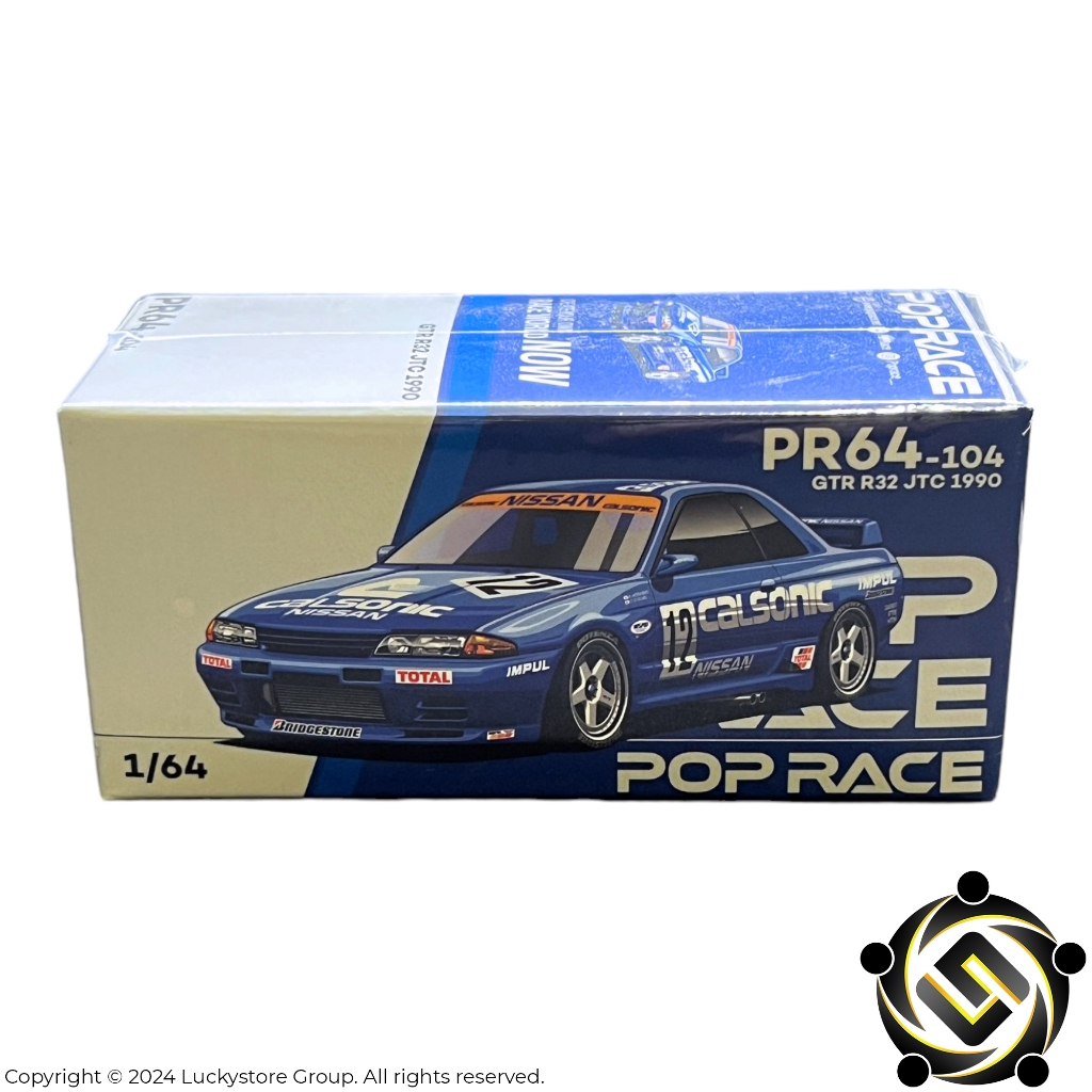 POP RACE POPRACE Nissan Skyline GT-R R32 JCT 1990 - CALSONIC 12 ...