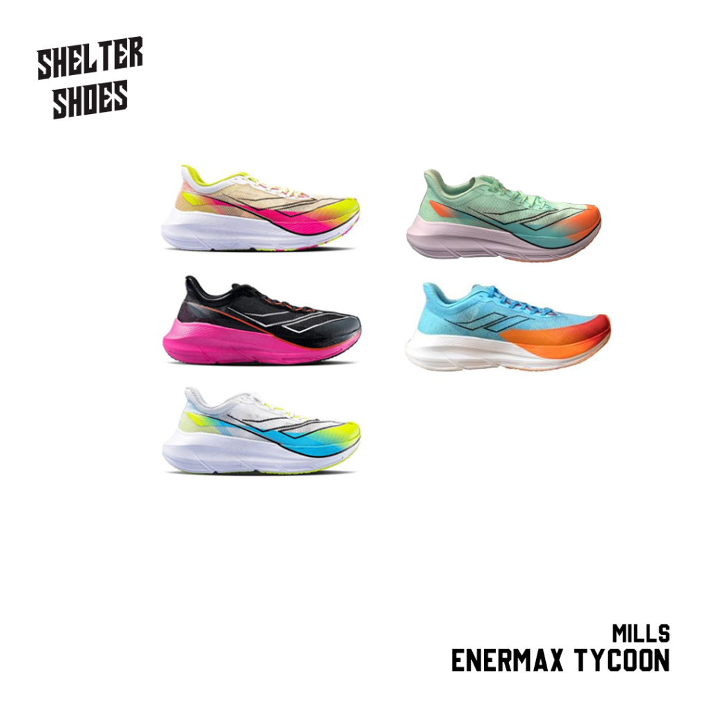 Mills ENERMAX TYCOON RUNNING SHOES 3 COLORS LONG RUN MARATHON RECOVERY ...