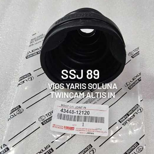 RUBBER AXLE BOOT CV JOINT IN VIOS YARIS GREAT TWIN CAM SOLUNA 43448 ...