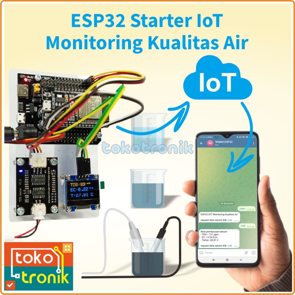 Esp32 Starter IoT Water Quality Monitoring | Shopee Philippines