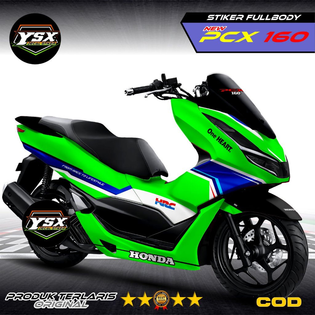 PCX 160 Decal Fullbody Sticker HRC 3 Motif Design | Shopee Philippines
