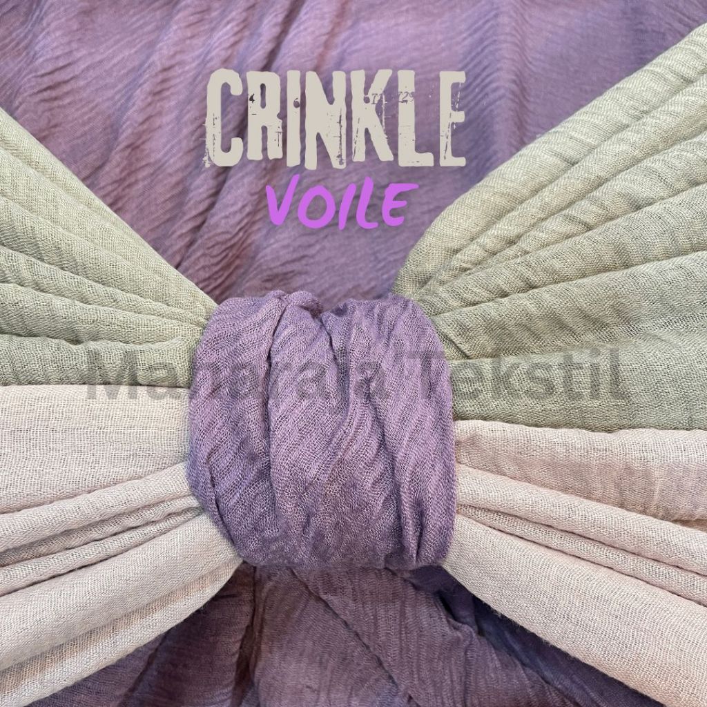 Crinkle Voile Fabric Material / Crinkle Voal / Syari Voal / Dubai Voile ...