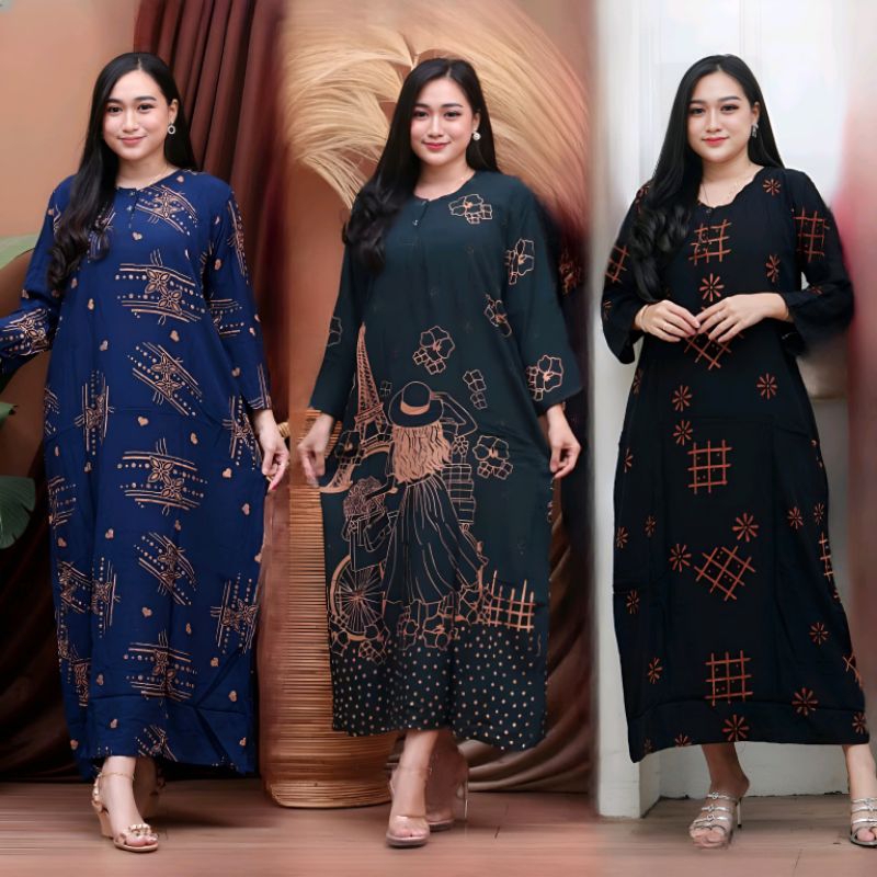 Premium Rayon Long Daster CAN CHOOSE COLOR Front Button Dress Nursing ...