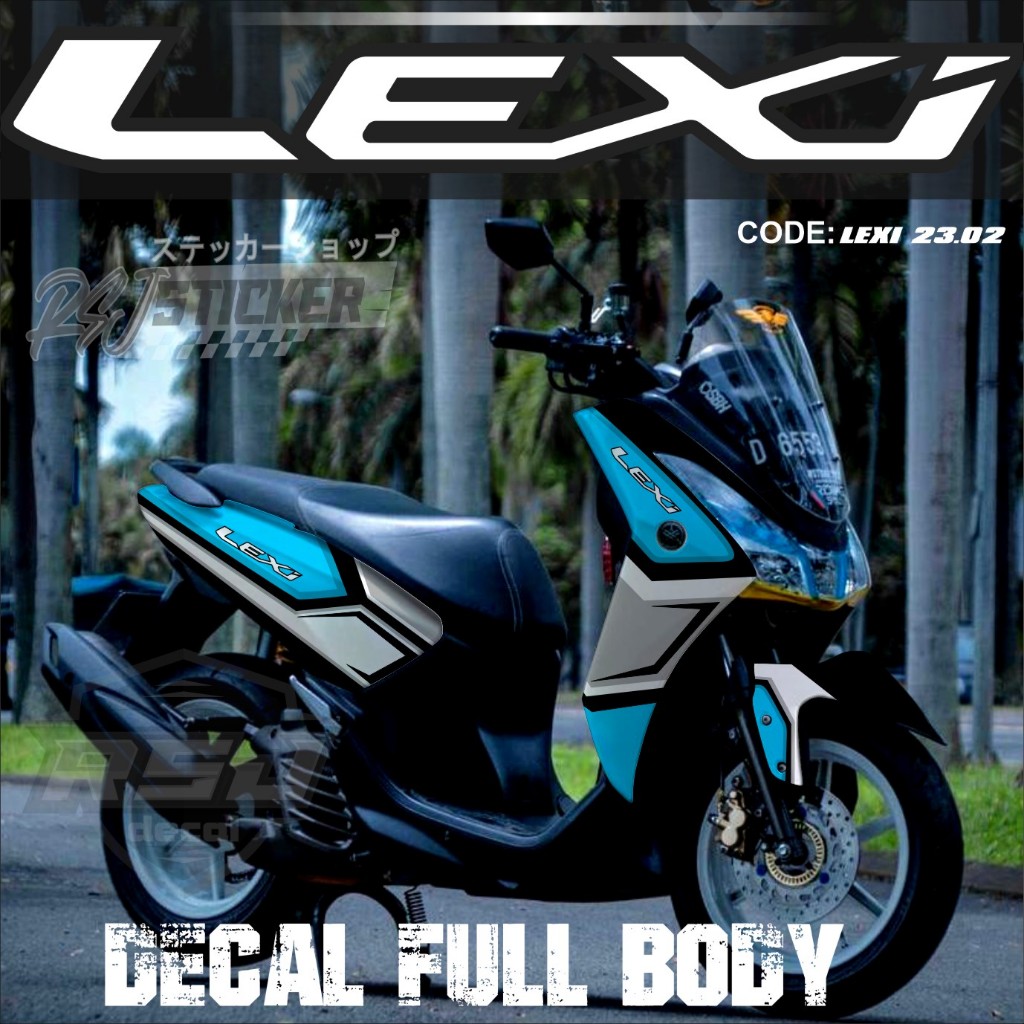 Decal Sticker Yamaha Lexi Full Body Full Block Decal Sticker Full Body ...
