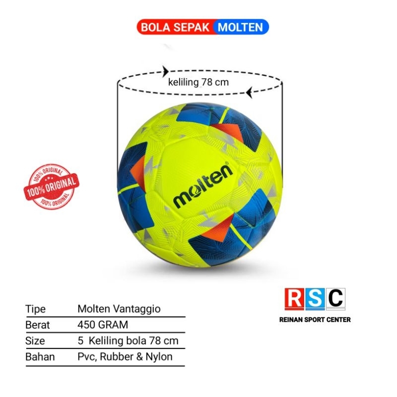Molten soccer ball MOLTEN ASIAN CUP QATAR ORIGINAL IMPORTED SIZE 5 ...