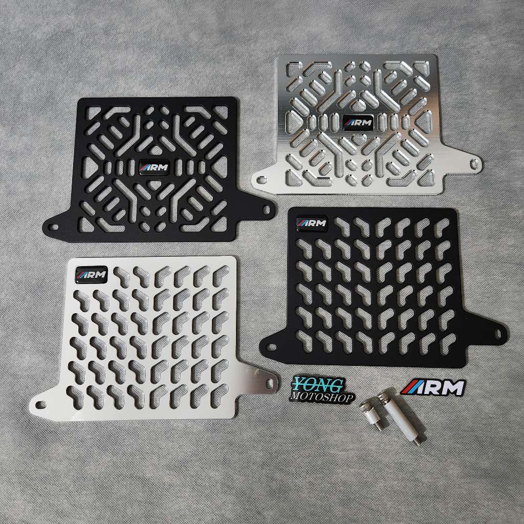 Yamaha NMAX TURBO PATTERN & CYBER Full CNC ARM Arumi Radiator Cover ...