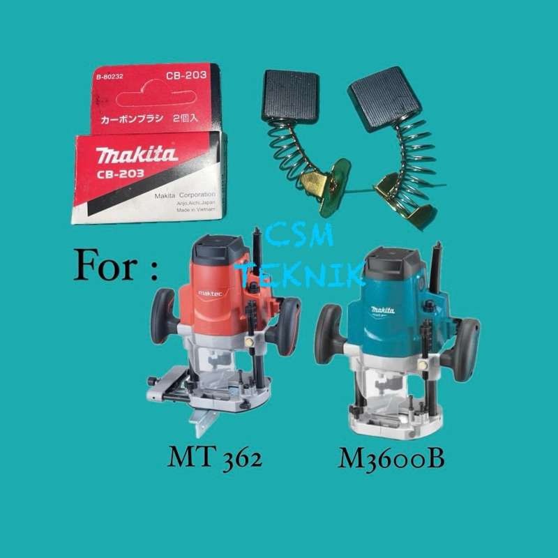 MESIN Carbon BRUSH CHARCOAL MACHINE ROUTER MT362/M3600B MAKITA ORIGINAL ...