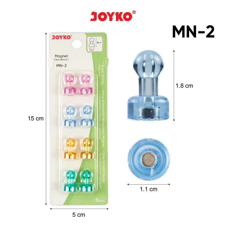 Joyko MN-2 Whiteboard Magnet Color Magnet | Shopee Philippines