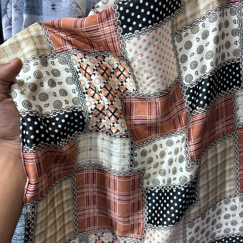 Premium motif silk satin fabric - motif silk fabric - premium silk ...