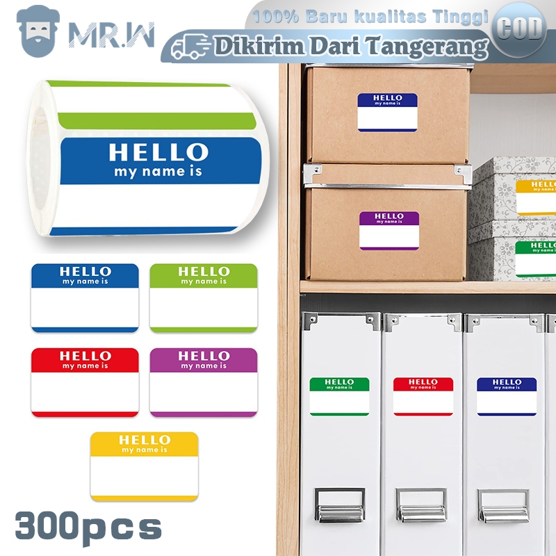 300pcs/roll Name Label Stickers Cute Cartoon Name label stickers ...