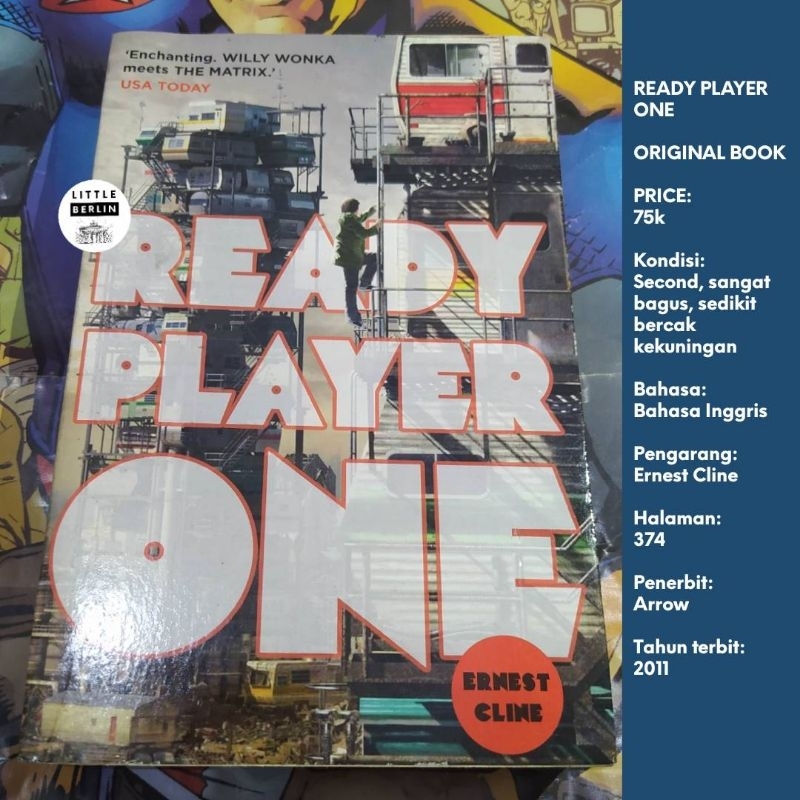 Original Novel READY PLAYER ONE Ernest Cline English Preloved Good ...