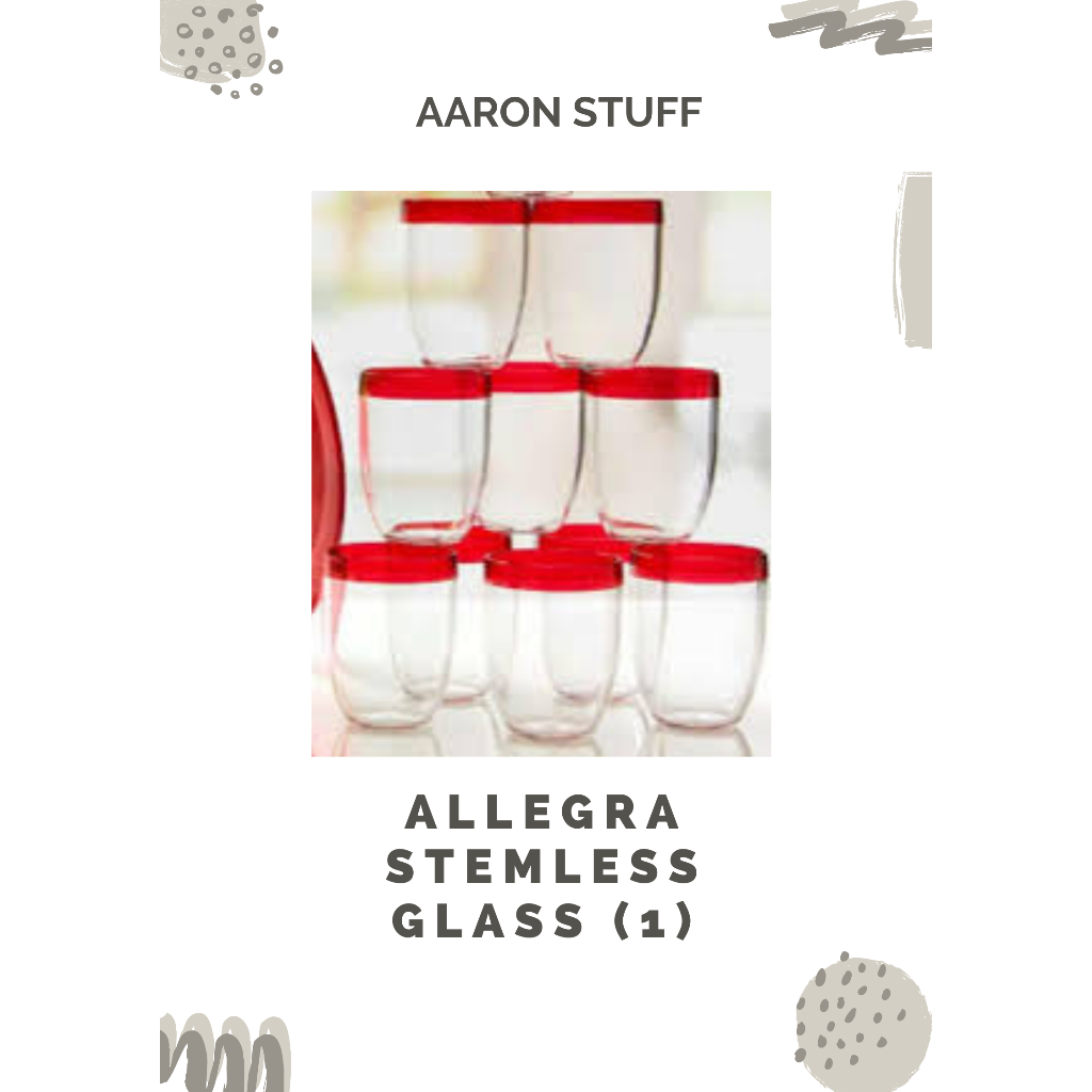 ALLEGRA STEMLESS GLASS TUPRA (1PC) | Shopee Philippines