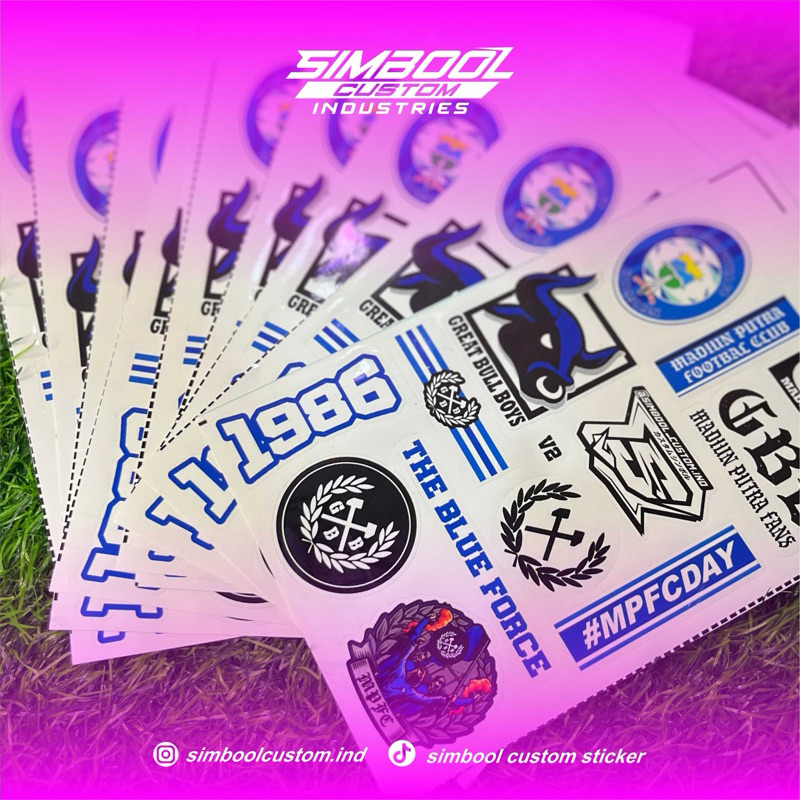 Sticker PACK GBB MADIUN!! One pack of cutting patterns, just stick it ...