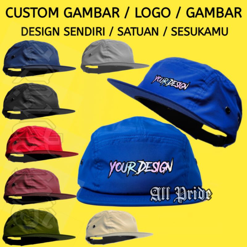 Custom 5 Panel Hats with Your Own Design / Custom Hats with Your Logo ...