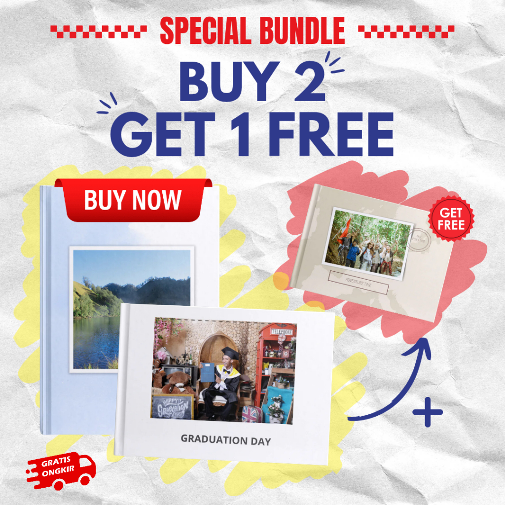 Custom Photo Album Photobook Package Voucher - Buy 2 Get 1 Free ...