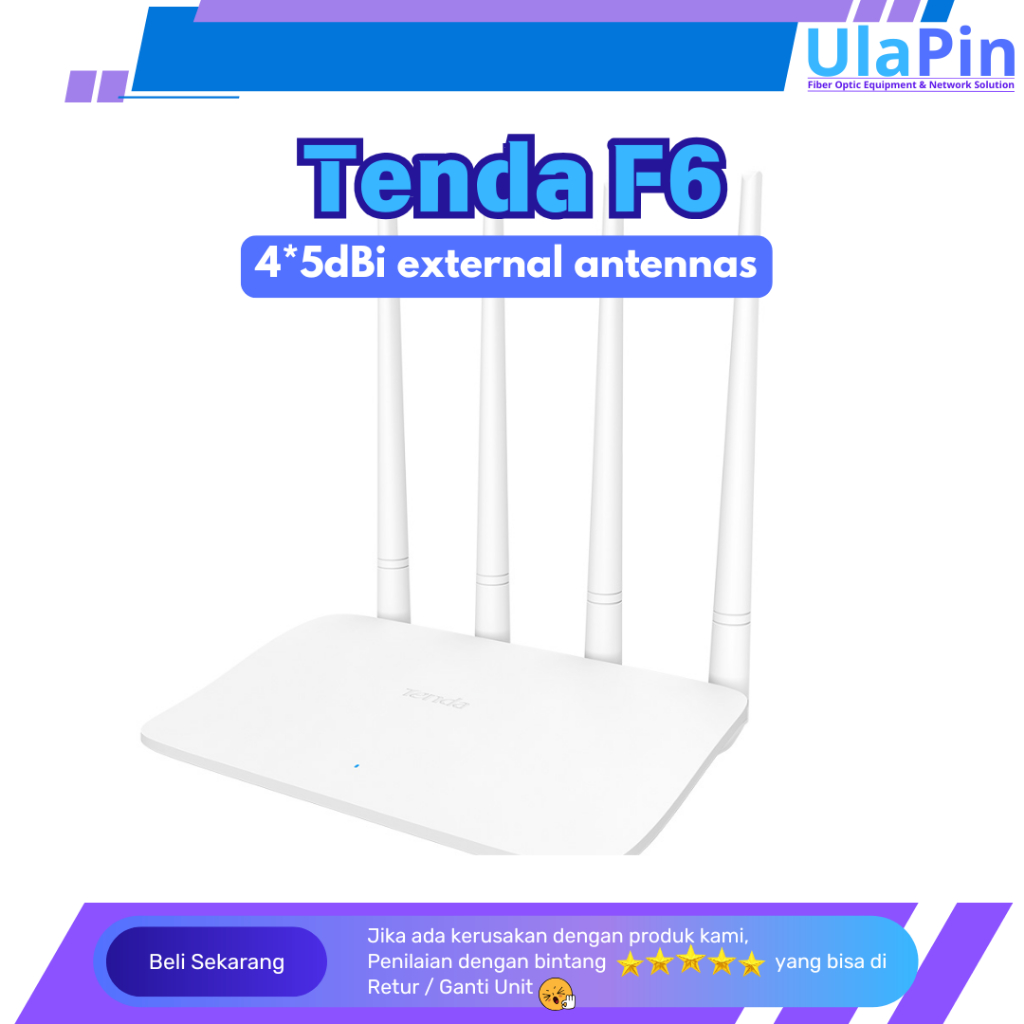 TENDA Tent F6 - Wireless N300 Easy Setup Router | Shopee Philippines