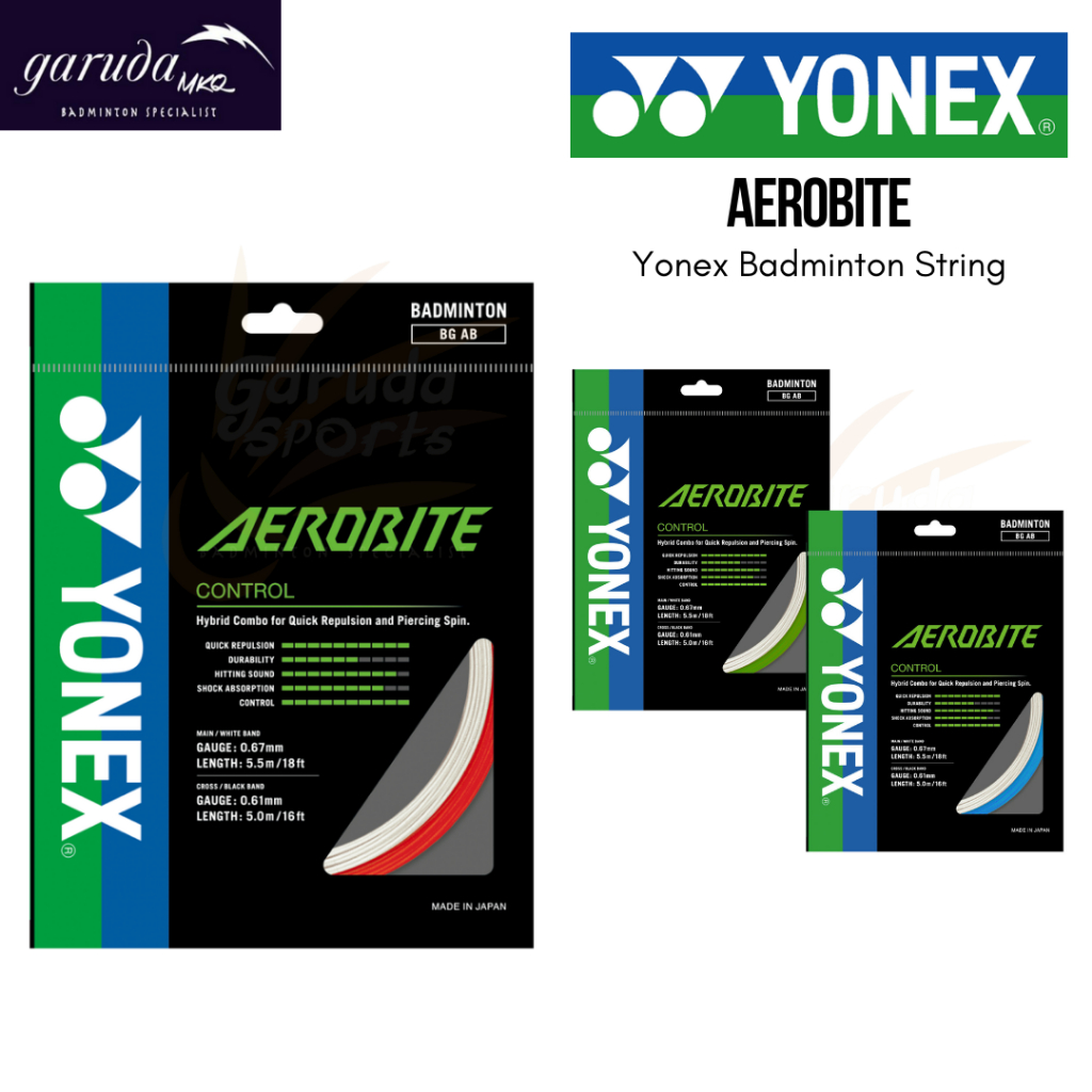 Yonex Aerobite String Aerobite Badminton Racket String/ Aerobite ...
