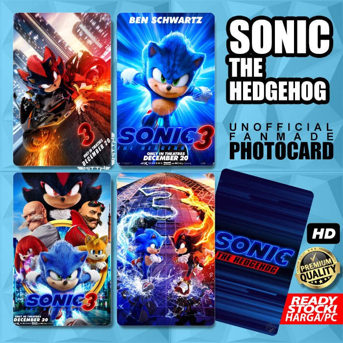 Sonic The Hedgehog Photocard Unofficial Photo Card Photocard | Shopee ...