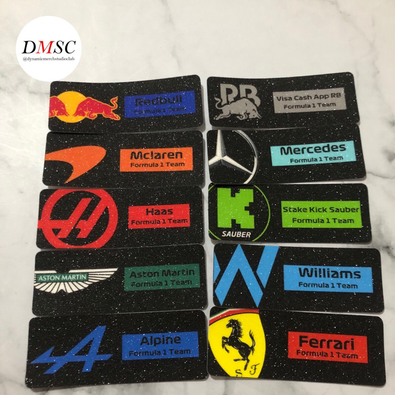 Formula 1 Team Stickers Glitter | Shopee Philippines