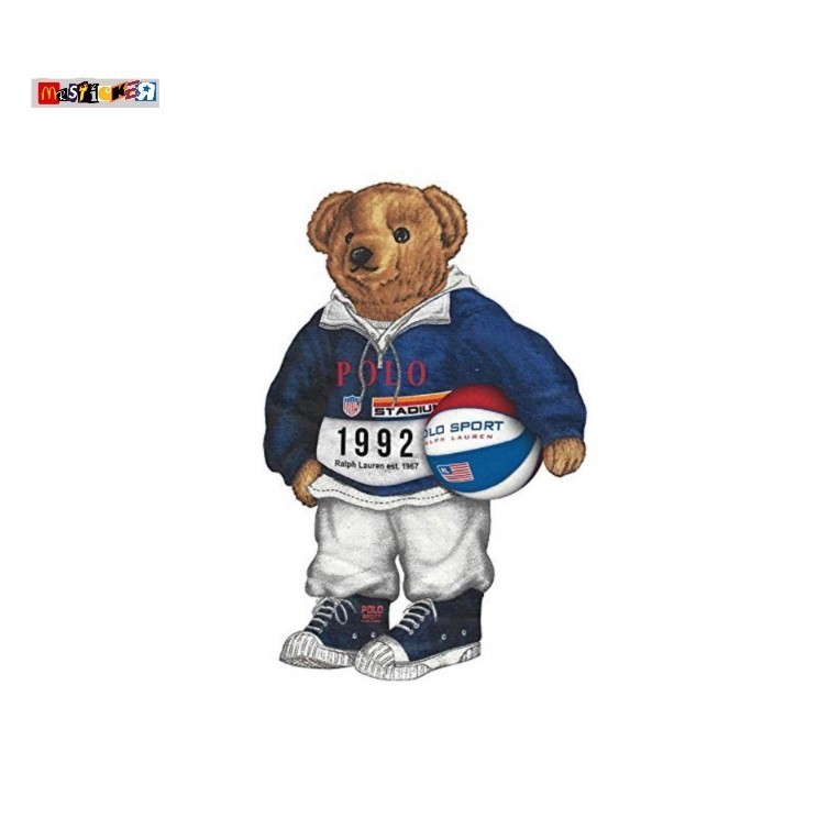 Sticker POLO Bear Ralph lauren stadium 1992 graphic diecut logo vintage ...