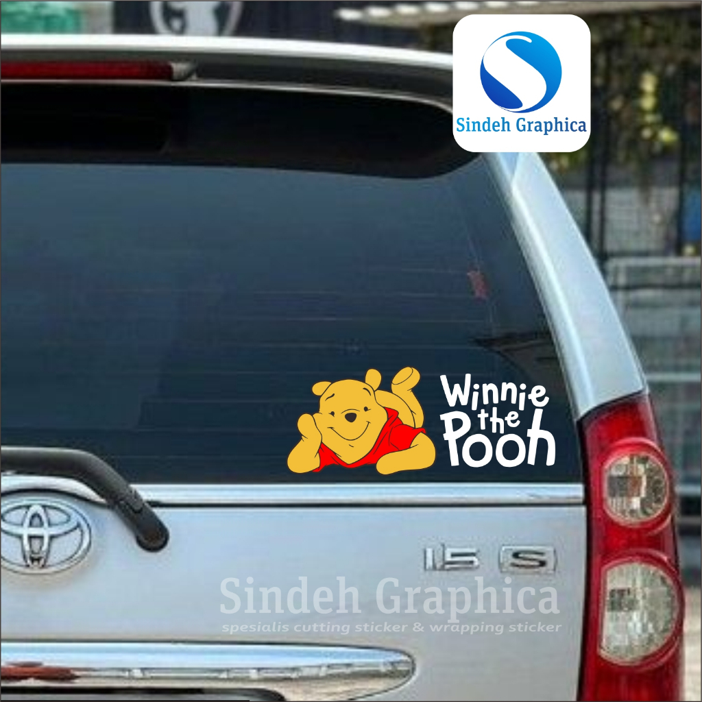 Sindeh GRAPHICA - CAR WINDSHIELD CUTTING STICKER WINNIE THE POOH CUTE ...