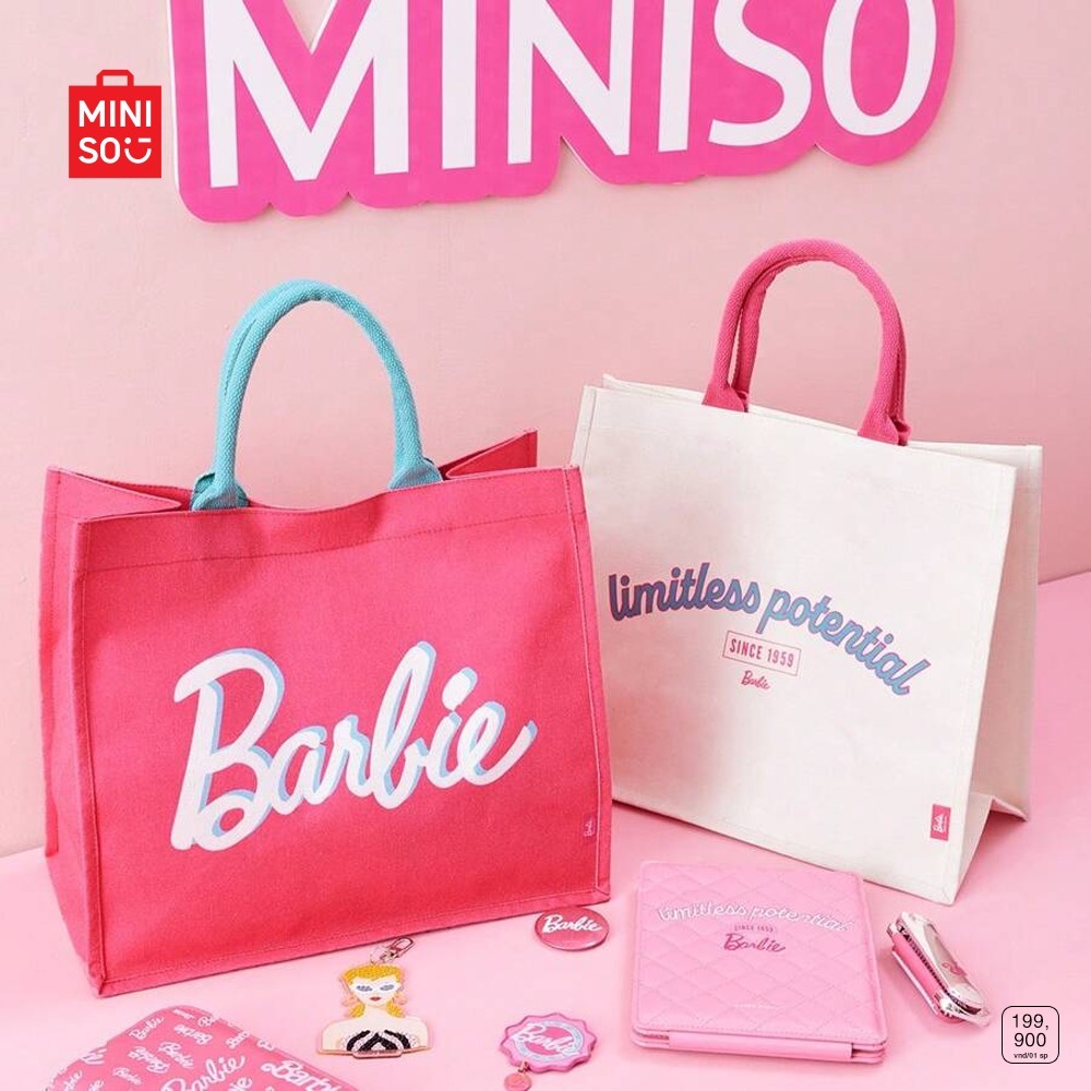 Miniso X Barbie Sun Shine Women's Bag Tote Bag Series | Shopee Philippines