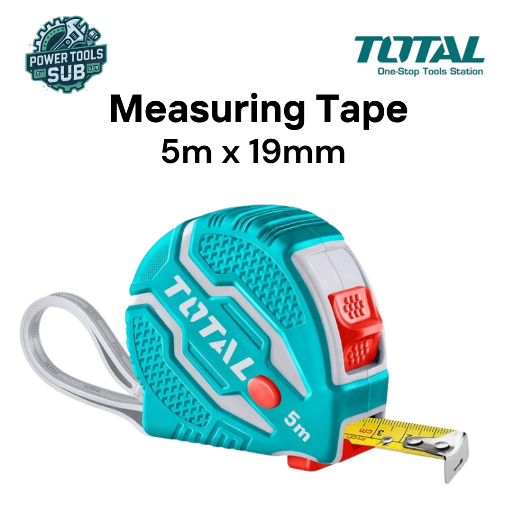 Total Builder's Meter 5mx19mm/ Building Meter/ Rolled Measure tape ...