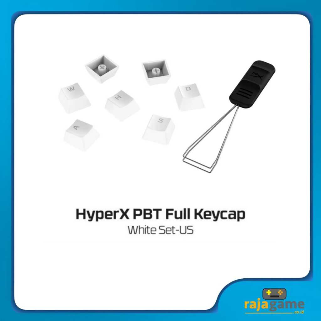 Hyperx Keycaps Gaming Full Key Set PBT White | Shopee Philippines