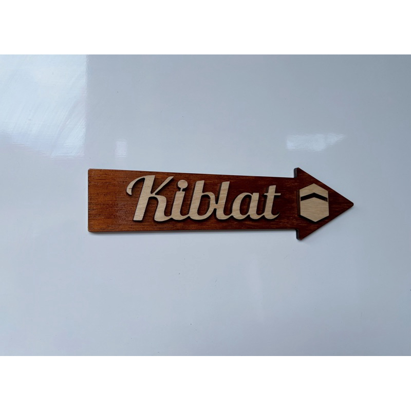 Color KIBLAT DIRECTION SIGN BOARD - embossed WRITING | Shopee Philippines