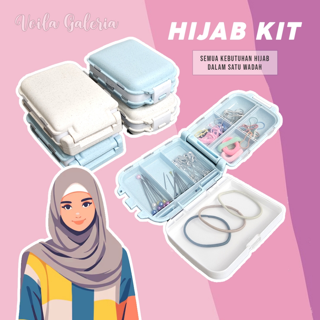 Hijab Kit Set of Safety Pins for Hijab Traveling Umrah | Shopee Philippines