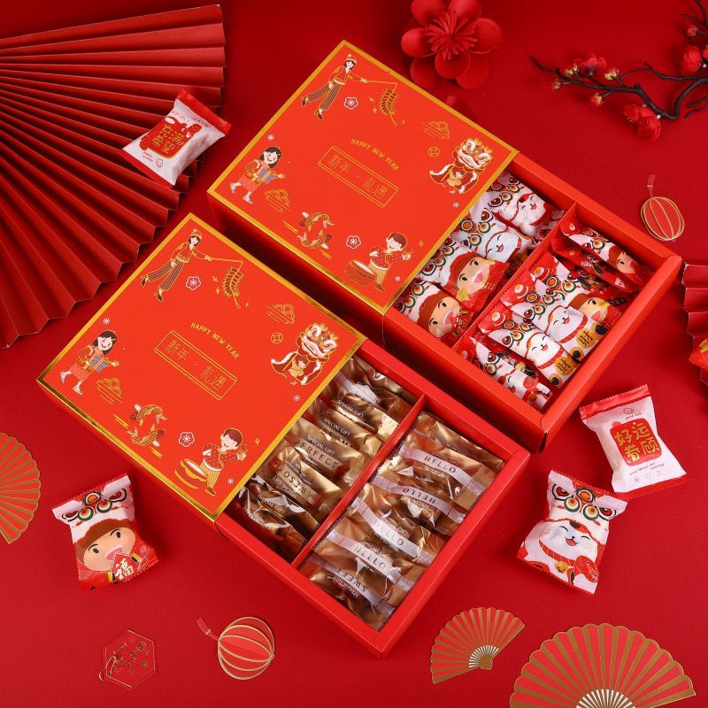 Box Hampers Box Hampers CNY Chinese New Year Happy New Year Drawer ...