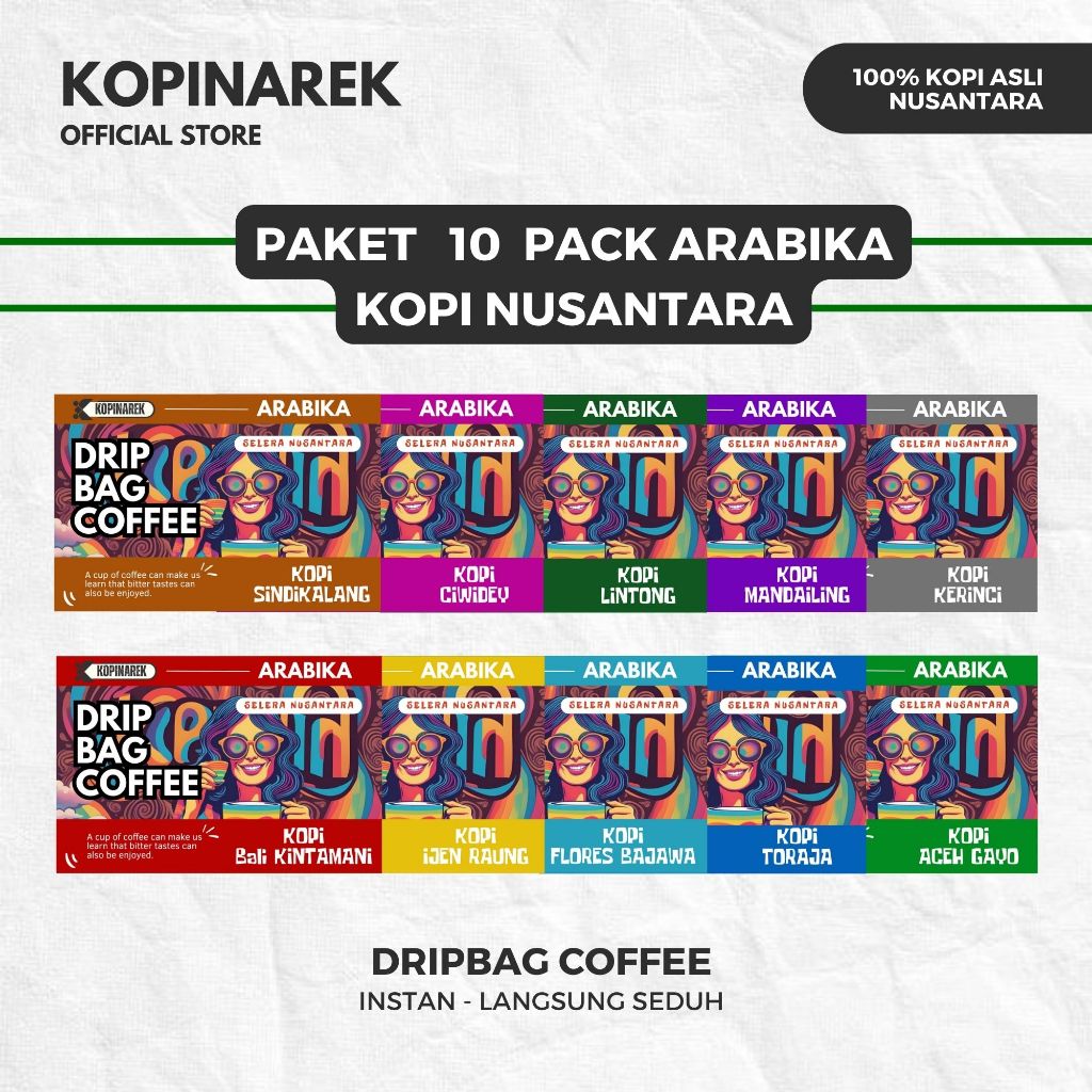 Dripbag Coffee Package Arabica Coffee Drip Bag Original Sachet Powder ...