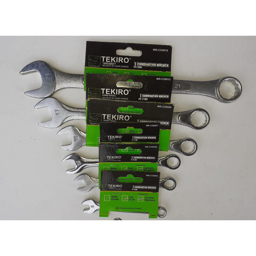 Tekiro Ring Pass Key/Tekiro Combination Wrench pc 8mm-21mm | Shopee ...