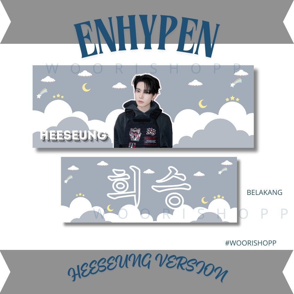 HAND BANNER ENHYPEN YOU 2SISI KPOP UNOFFICIAL ENGENE HEESEUNG JAKE JAY ...