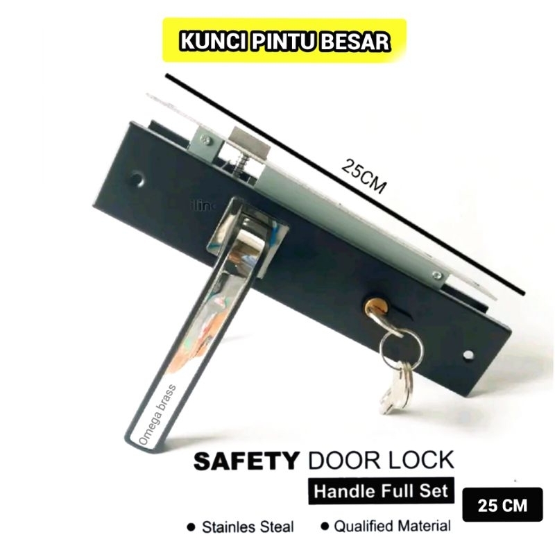 25cm large door lock Handle set/large door lock | Shopee Philippines