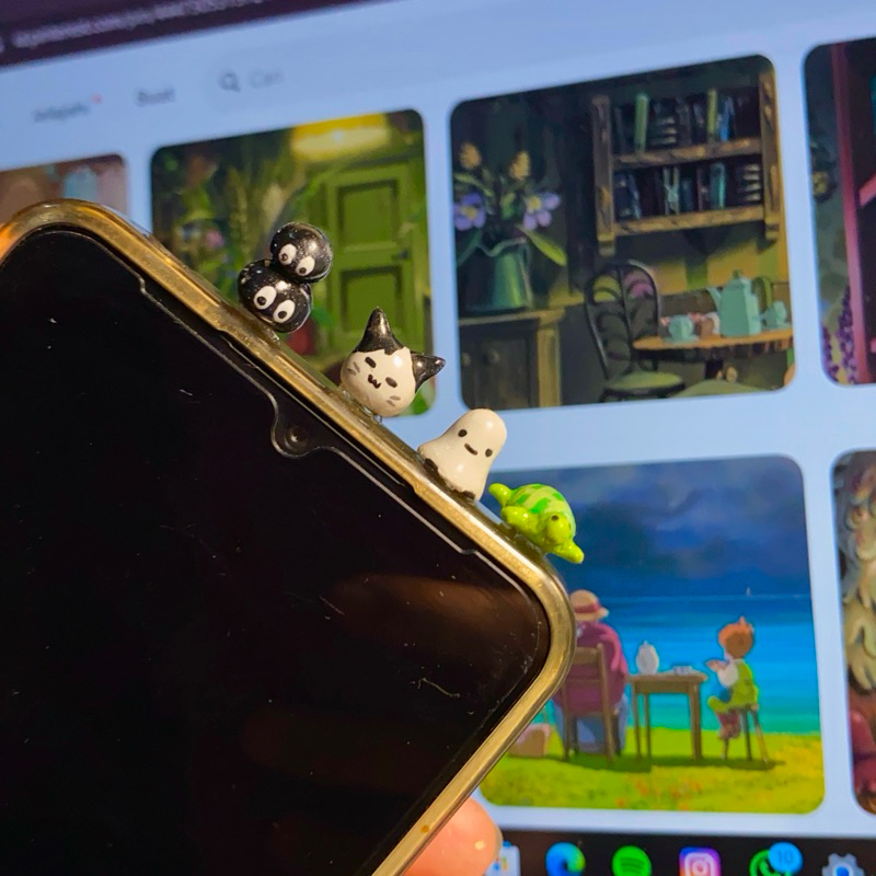 Mini Hipper Phone's || Handmade Clay Hipper Phone Character's | Shopee ...