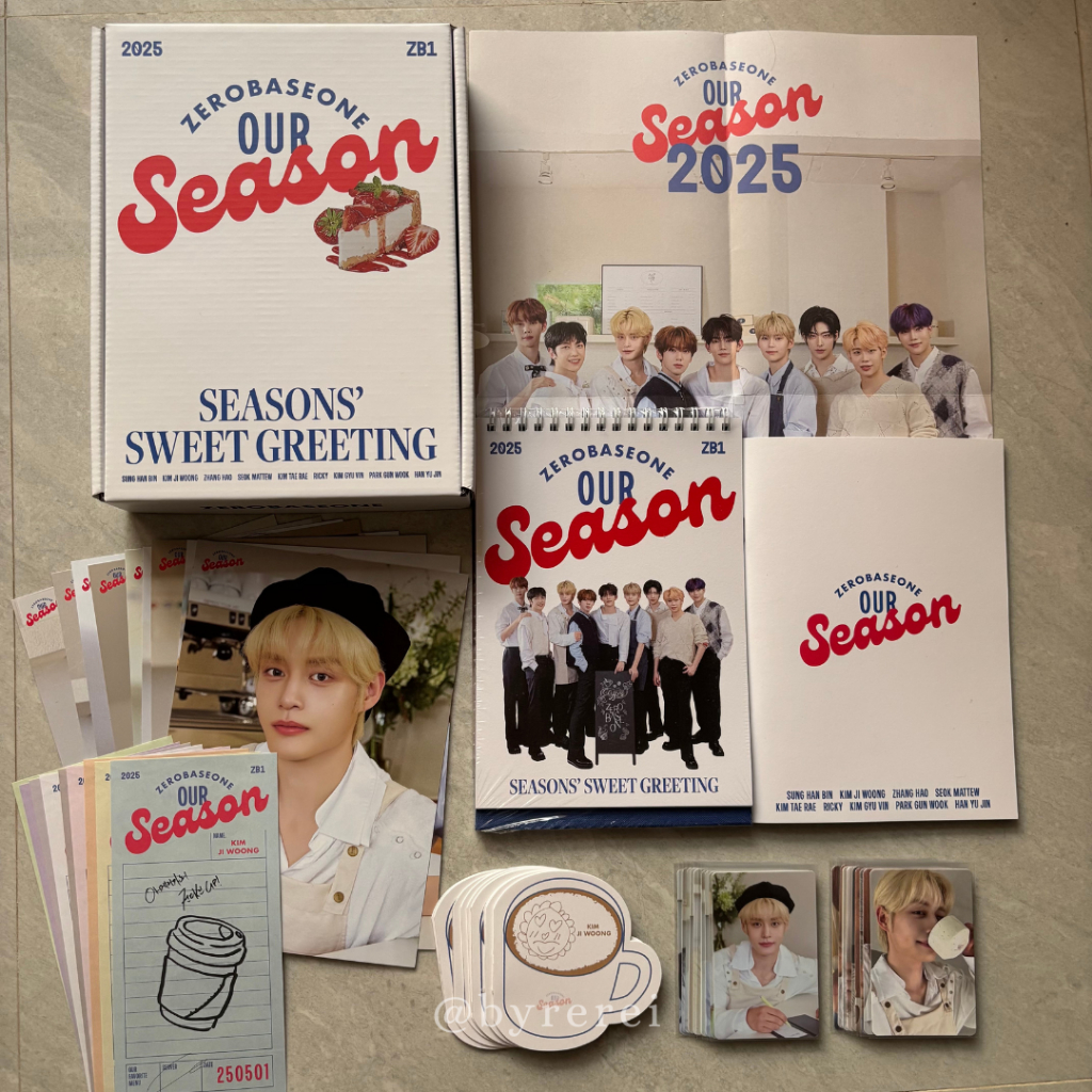 [SHARING] Season Greetings Greetings SG Zerobaseone ZB1 Our Season 2025 Calendar Member Set ...