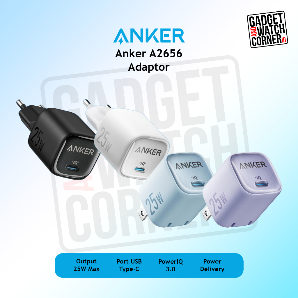 Anker 25W GaN USB C Adapter Compact Support PPS & Fast Charging - A2656 ...