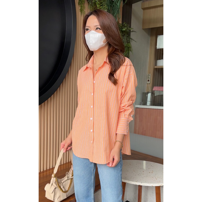 KEMEJA Hakana Lady shirt - women's long sleeve shirt | Shopee Philippines