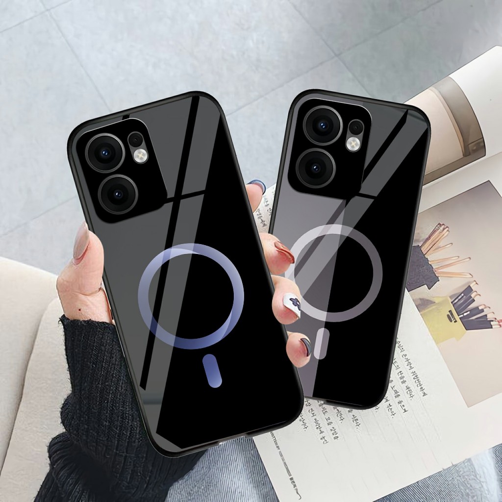 HP Oppo Reno 13F 5G Glass Softcase - Oppo Reno 13F 5G Cellphone Case ...