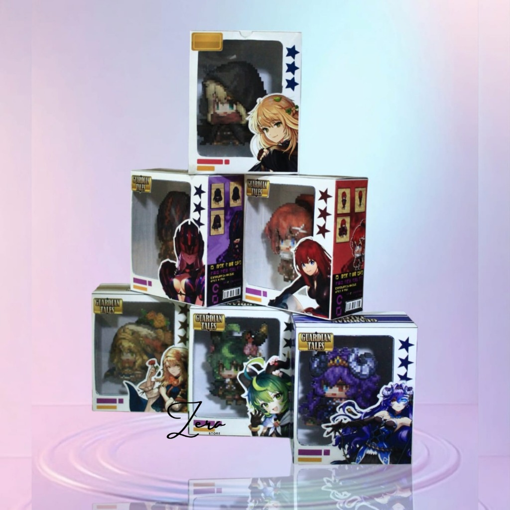 Paper Craft Gacha Guardian Tales Character 3D Character Box Gacha ...