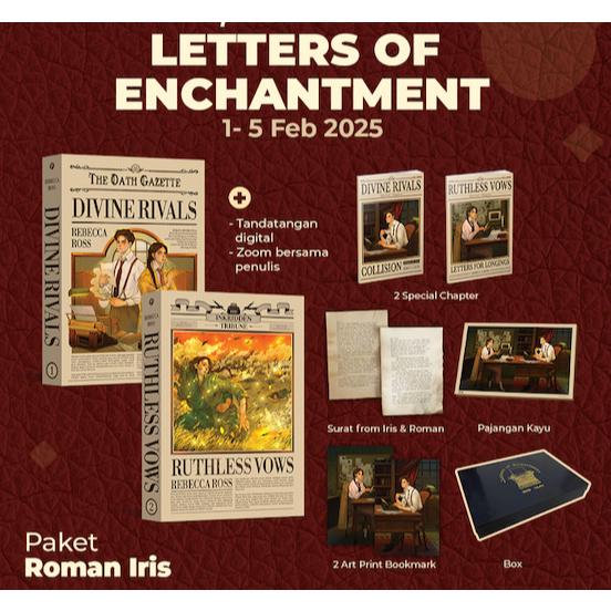 Novel Divine Rivals + ruthless vows incl bonus (Letters of Enchantment 1) - Rebecca Ross - Mizan ...