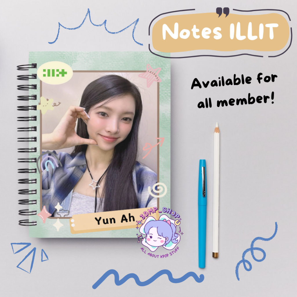 Notes ILLIT Notebook Permember Yunah Iroha Minju Wonhee Moka | Shopee ...