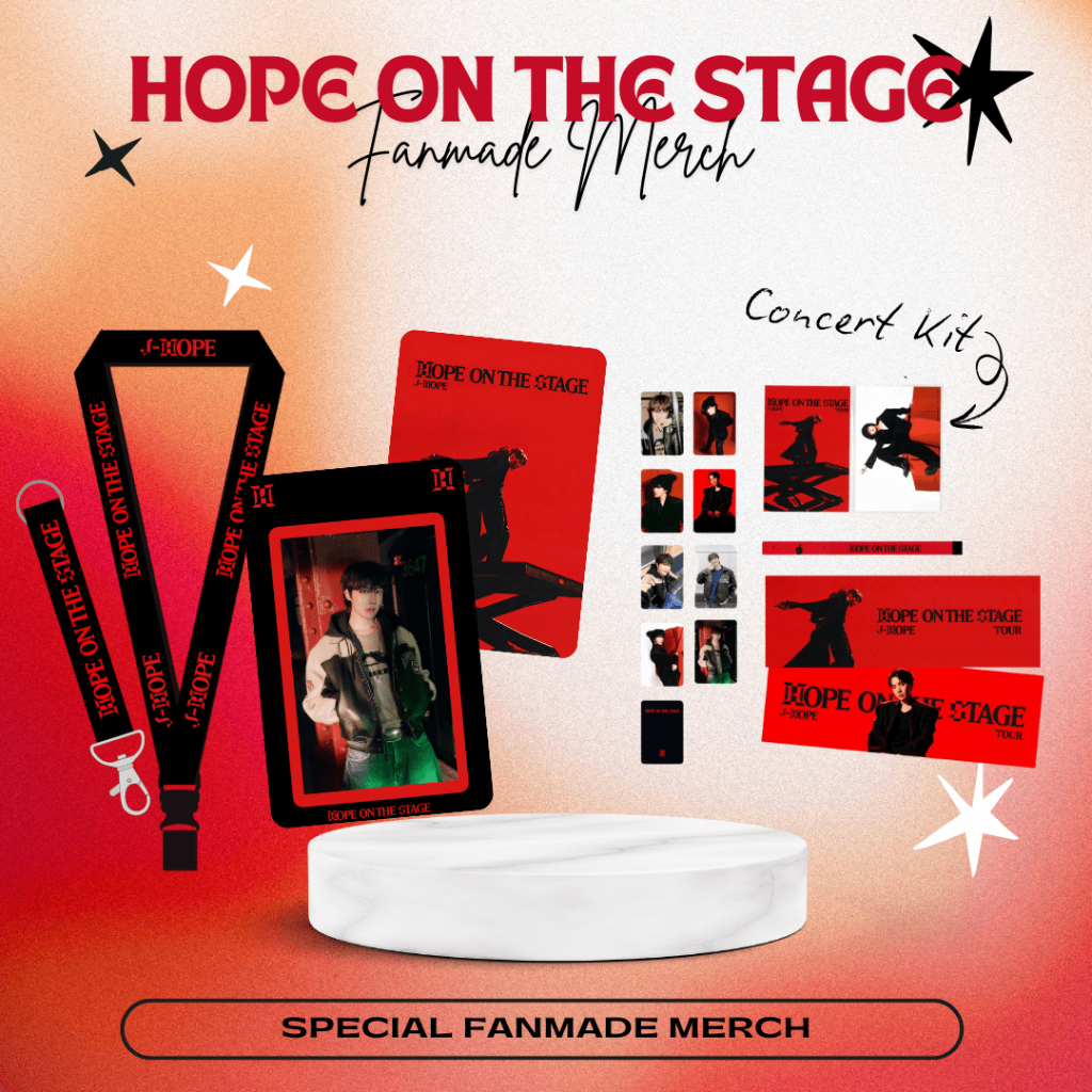Jhope HOPE ON THE STAGE Package Concert Photocard Kit Hand Banner Card ...