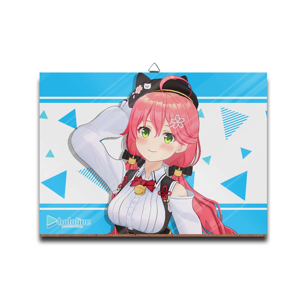 SAKURA MIKO BASIC vtuber anime wooden wall Poster - HOLOLIVE MDF ...
