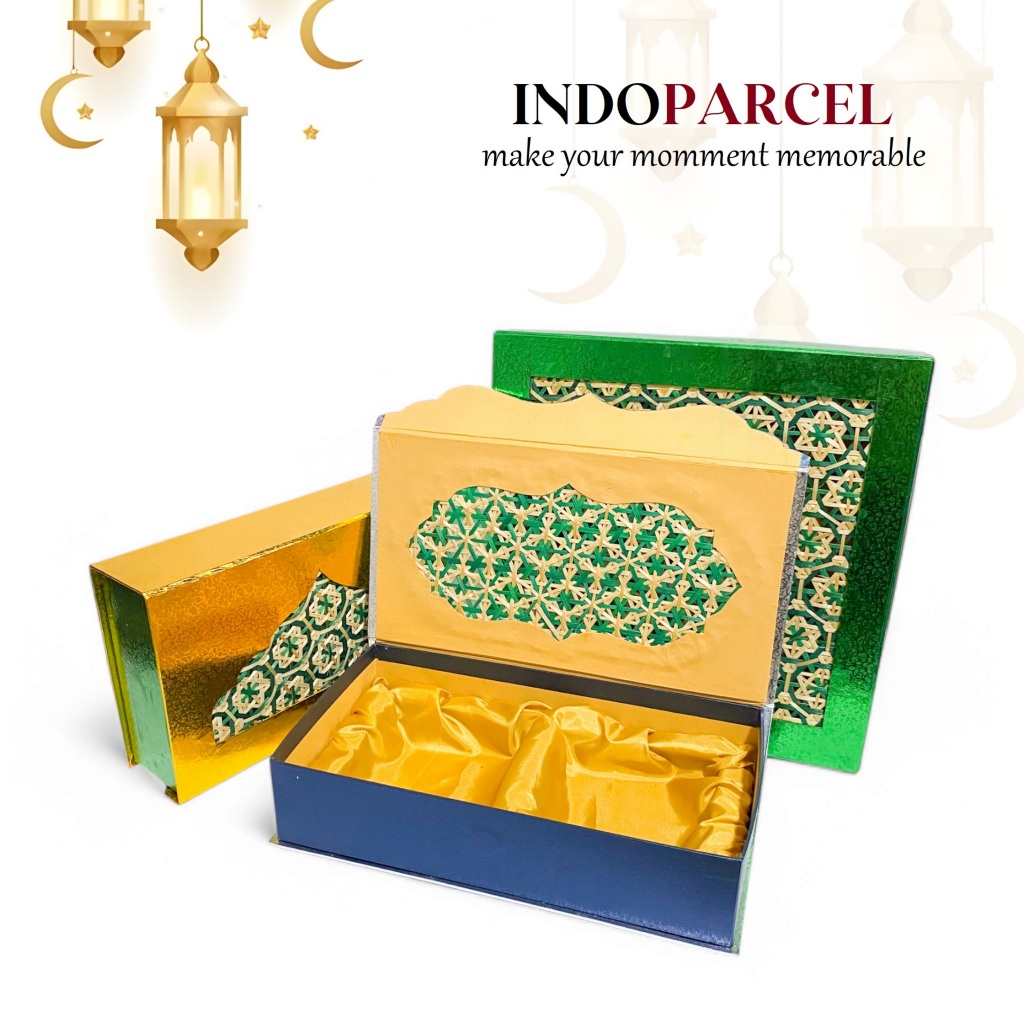 Indoparcel - Eid Edition Hard Box Ramadhan Hampers Box Storage Jar Hardtop Cookies 500 grams ...