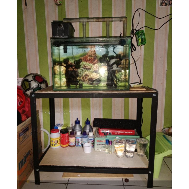 Aquarium rack L60cm W30cm H30cm 2 layers. Cutom rack. multi-purpose ...